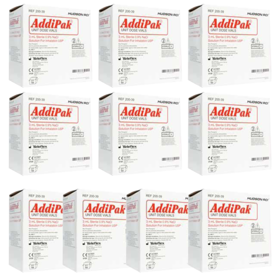 ADDIPAK Sterile Unit Dose Saline Solution - 3, 5, or 15 mL | Vitality ...