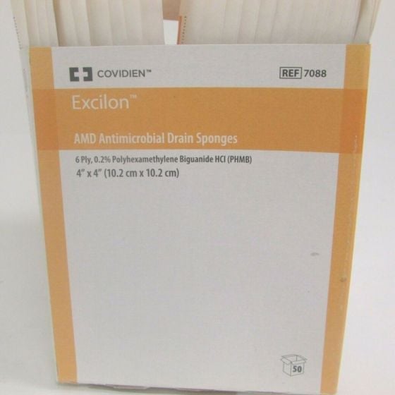 EXCILON AMD Antimicrobial Drain Sponges | 2 & 4 Inch | Vitality Medical