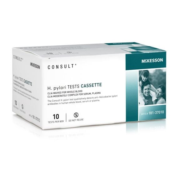 McKesson Consult H. Pylori Cassette Test Kit - 10 & 25 Tests | Vitality ...