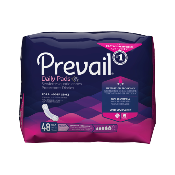 [Ships Free] Prevail Bladder Control Pads | Light, Moderate, Maximum ...