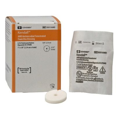 Kendall AMD Antimicrobial Foam Discs Covidien | 55511AMD, 55512AMD