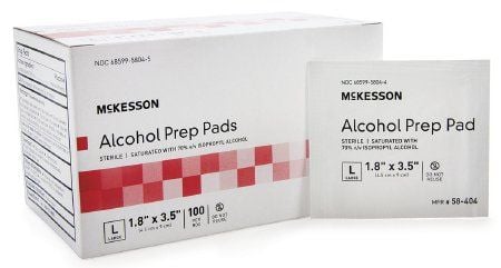 Medi-Pak Alcohol Prep Pad Wipes - 58-204 | Vitaity Medical