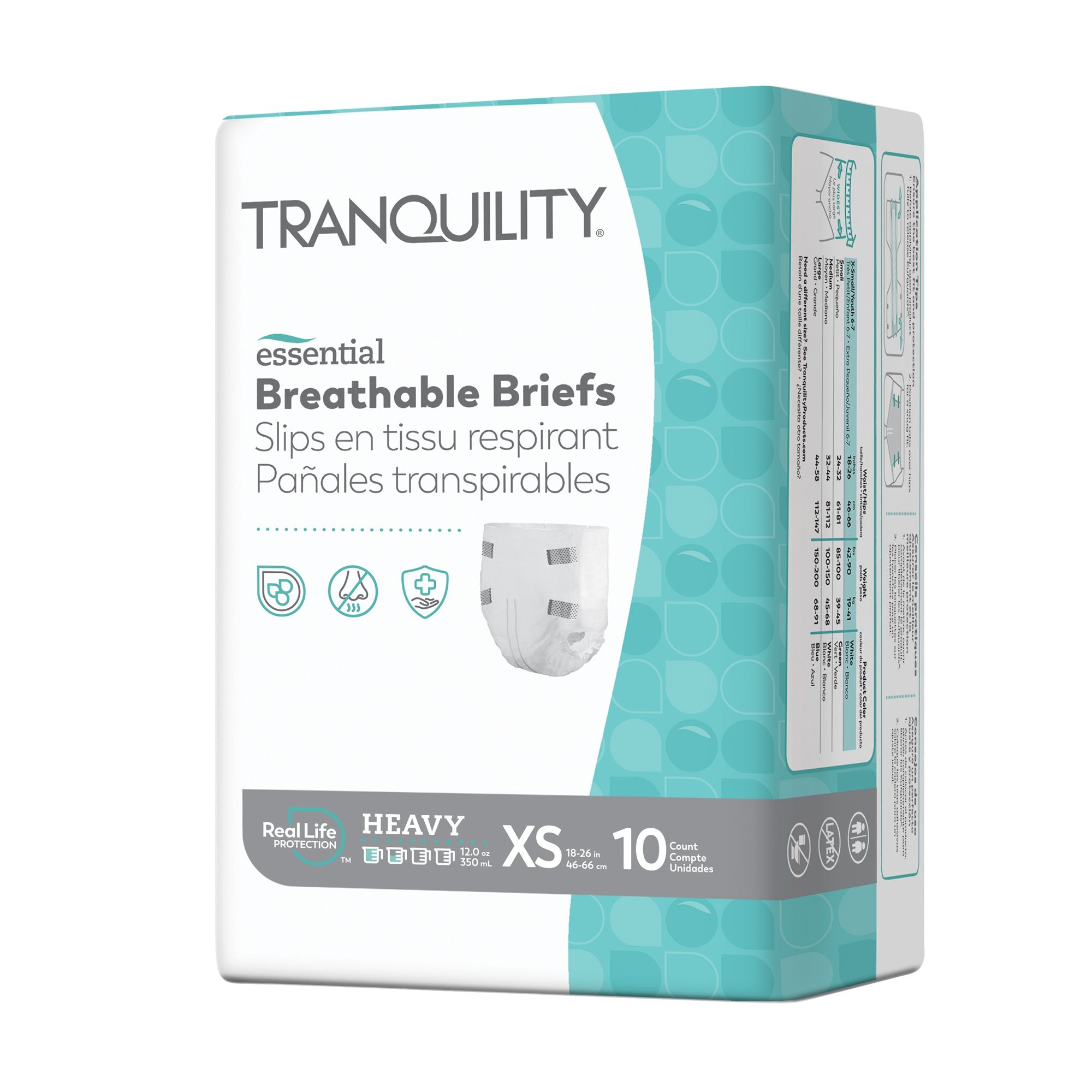 Tranquility Essential Breathable Briefs - Heavy or Moderate Absorbency