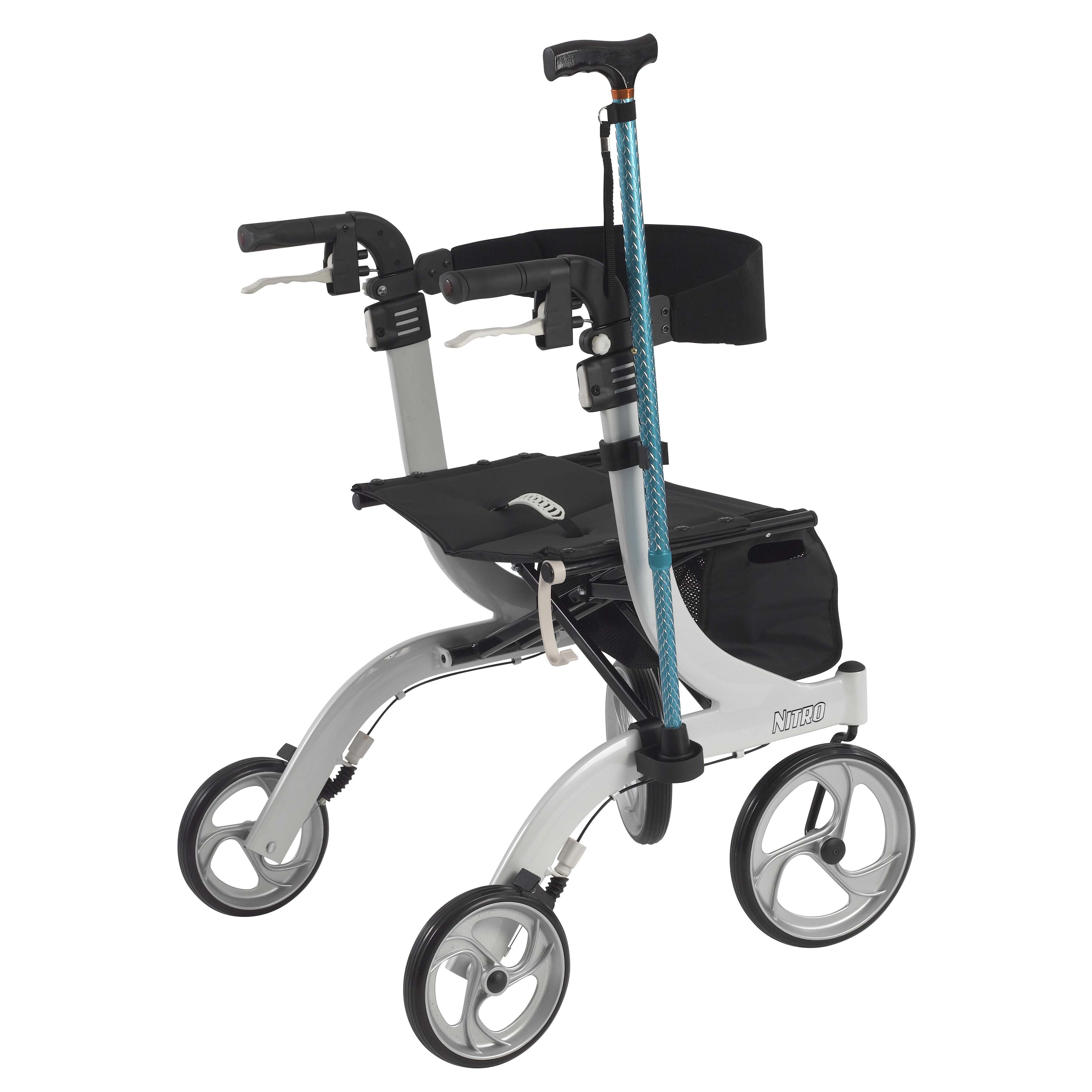 Buy Drive Medical Heavy Duty Nitro Euro Style Walker Rollator (Black ...