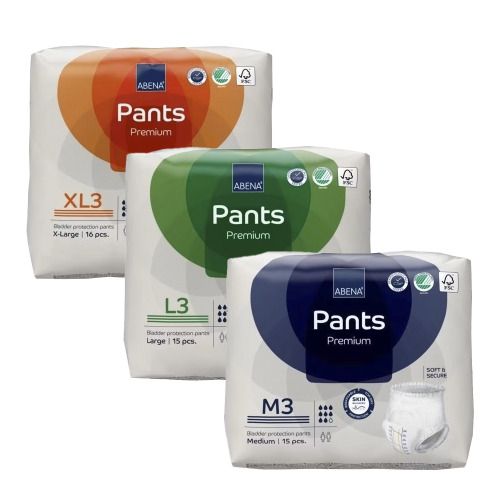 ABENA Pants Premium Pull-Up Underwear Level 3 - Sizes M, L, XL