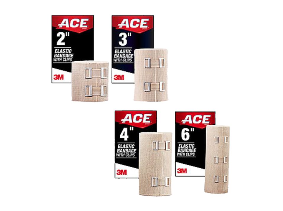3M Ace Elastic Bandage with Clips - 2, 3, 4, 6 inch Wrap | Vitality Medical