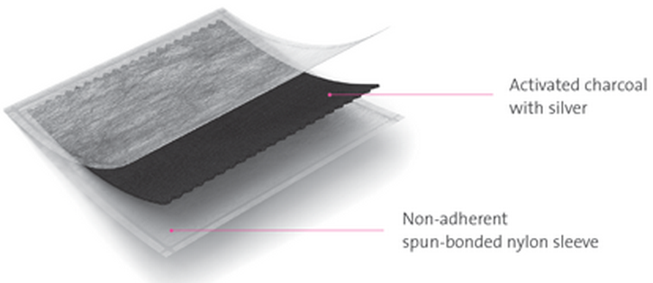 ACTISORB Silver 220 Dressing with Activated Charcoal (Antimicrobial ...