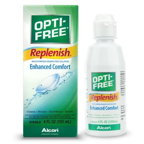 Alcon Opti-Free Replenish Contact Solution Rewetting Drops - 2, 4 ...