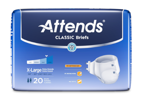 Attends Classic Briefs, Heavy Absorbency | Vitality Medical