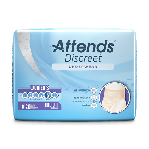 Attends Discreet Women's Underwear - Heavy Absorbency | Vitality Medical