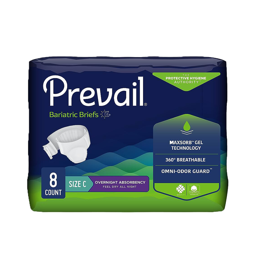 Prevail Bariatric Briefs w/Tabs- Size A (PV-094), B (PV-017) | Vitality ...