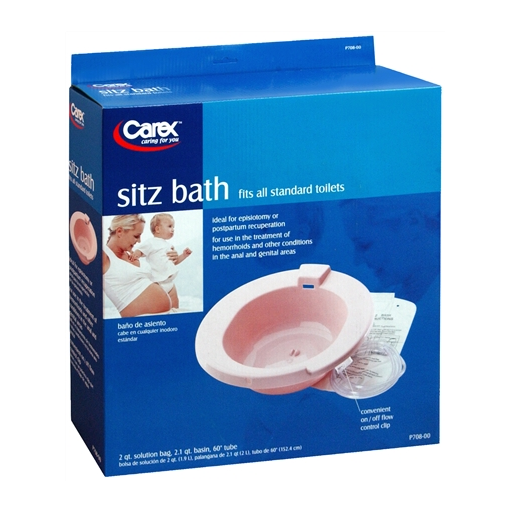 Carex Sitz Bath Set - | Over-the-Toilet, Bath, & Commode | Vitality Medical