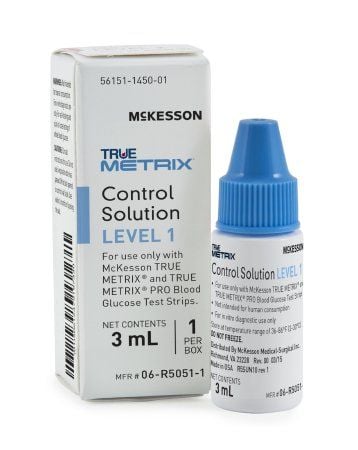 TRUE METRIX Control Solution Blood Glucose Testing - McKesson 06-R5051 ...