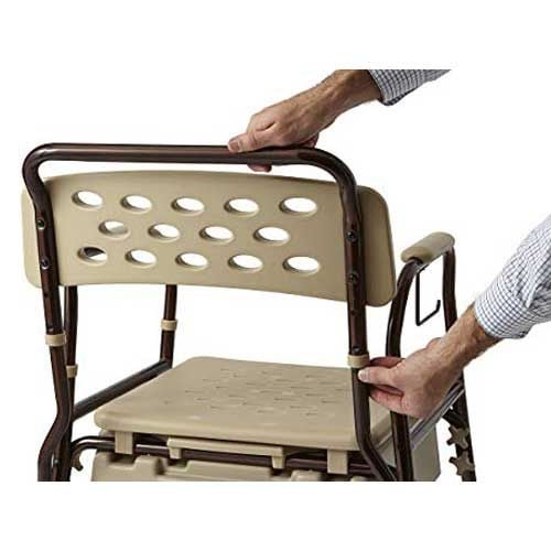 Medline Elements Bedside Commode with Microban - MDS89664ELMB | Vitalty ...