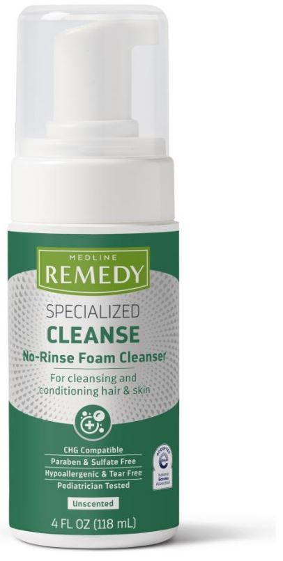 Medline Remedy No-Rinse Foam Cleanser - Specialized | Vitality Medical