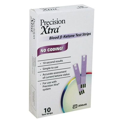 Precision Xtra Blood Ketone Test Strips Box or Case - Abbott Diabetes ...