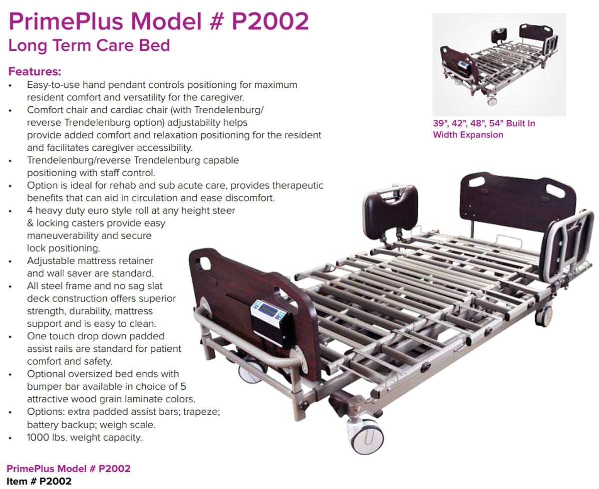 Prime Plus Bed P2002 Adjustable Bed Frame, High Capacity Expansion ...