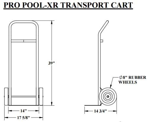 Aqua Creek Pool Lift Transport Cart | F-428HT