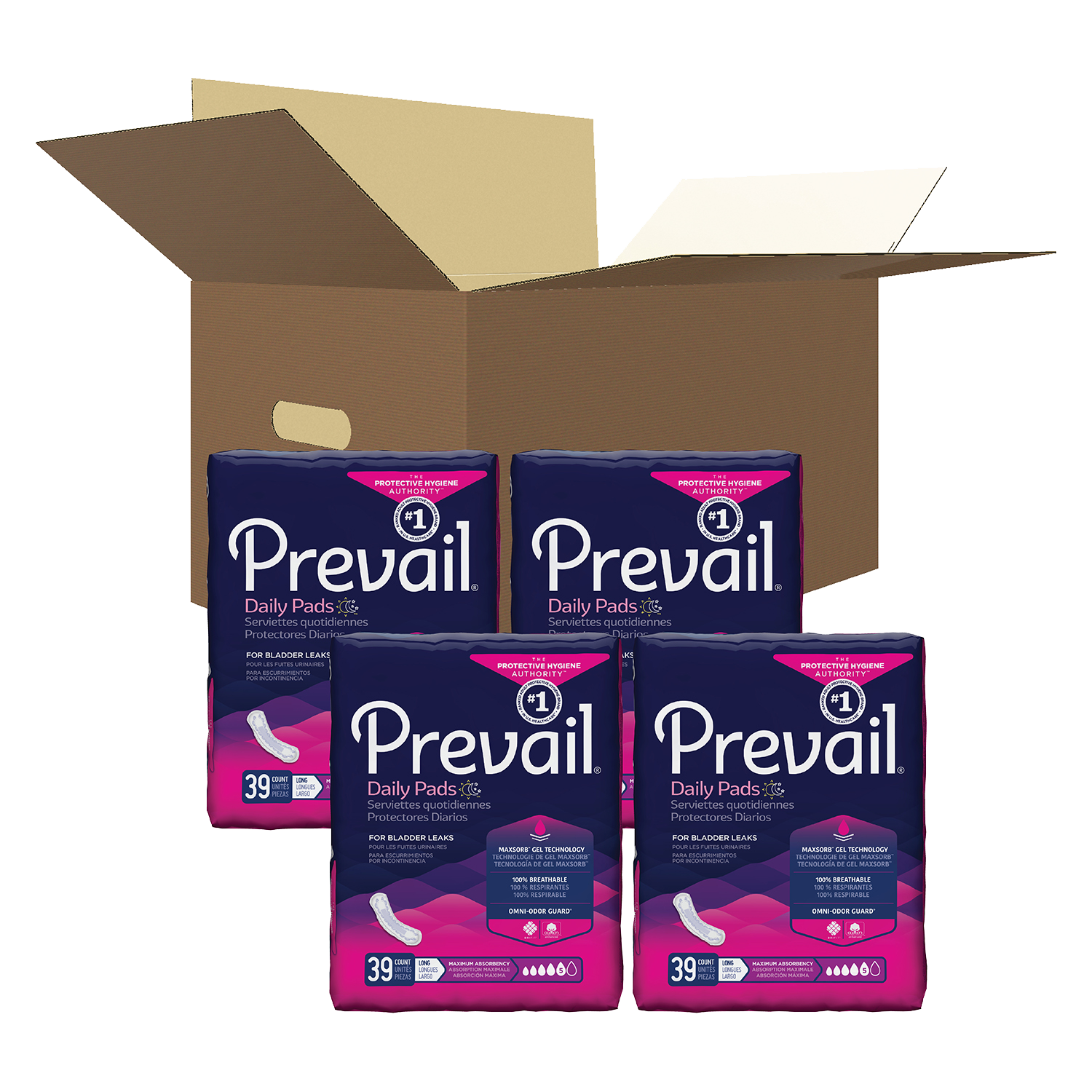 [Ships Free] Prevail Bladder Control Pads | Light, Moderate, Maximum ...