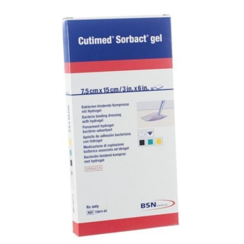 BSN Cutimed Sorbact Gel Dressing 7261101 | 7.5 x 15 cm | 3 x 6 Inch