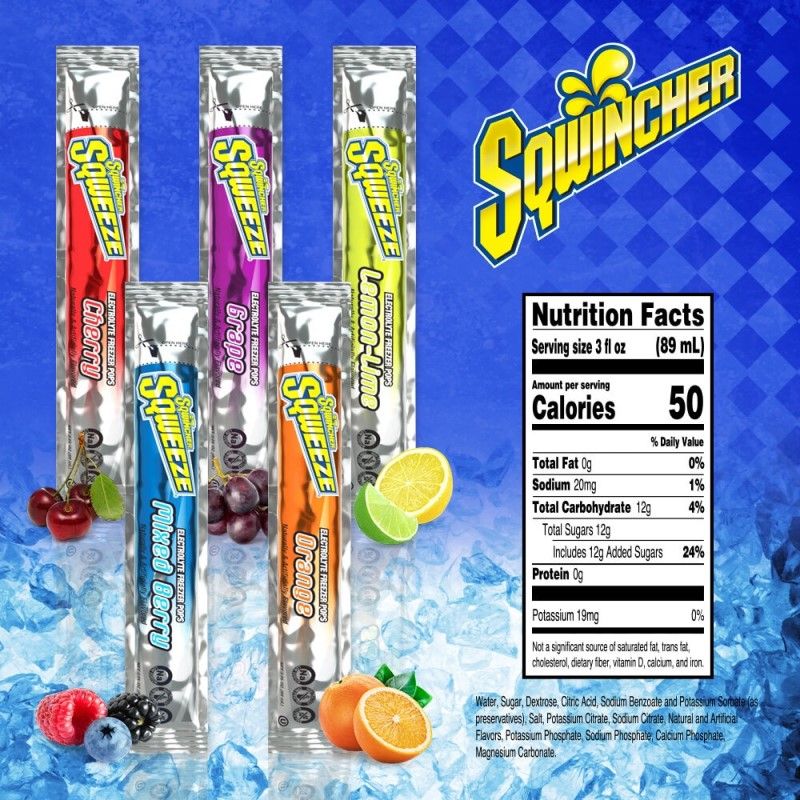 Sqwincher Sqweeze Electrolyte Freezer Pops | Vitality Medical