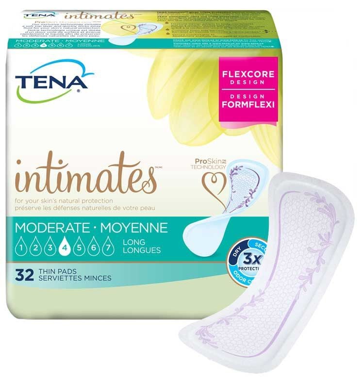 TENA Intimates Moderate Thin Pads Long - SCA 54266, 54284, 54375 ...