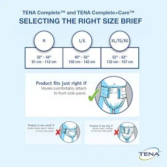 TENA Complete +Care Incontinence Briefs - Moderate / Heavy Absorbency ...
