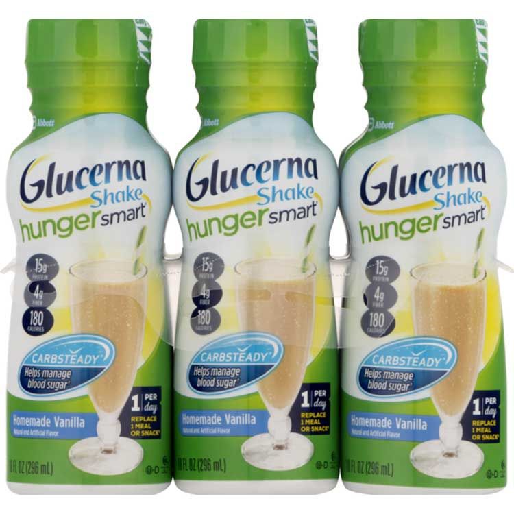 Glucerna Hunger Smart Shakes | Homemade Vanilla & Rich Chocolate | 10 ...