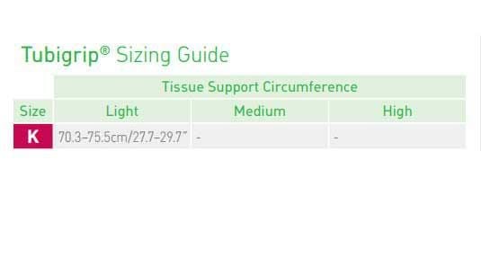 Tubigrip Size K | 8.25 Inch Tubular Bandage for Small to Medium Torsos ...