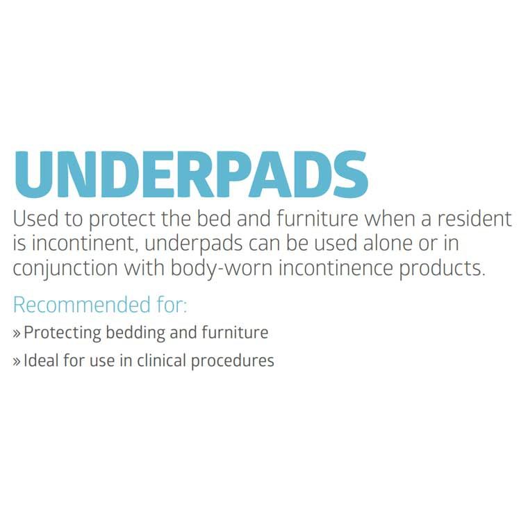 Medline Economy Protection Plus Underpads, Light Absorbency - Furniture ...
