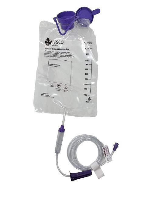 Gravity Feed Bag Set with ENFit Vesco Medical VED-038