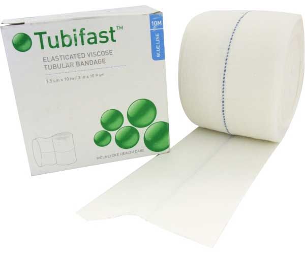 Tubifast 10m Long Blue 2-Way Stretch Tubular Bandage - Molnlycke 2438