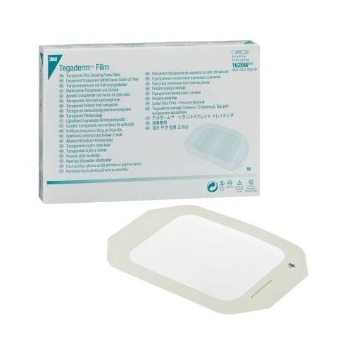 3M 1626W Tegaderm Transparent Film Dressing | 4 x 4-3/4 | Vitality Medical