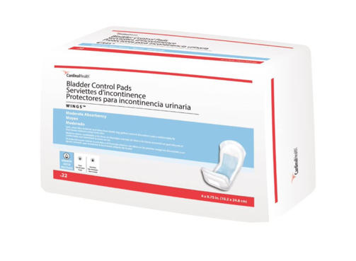 Cardinal Health Wings Bladder Control Pads - Various Absorbencies ...