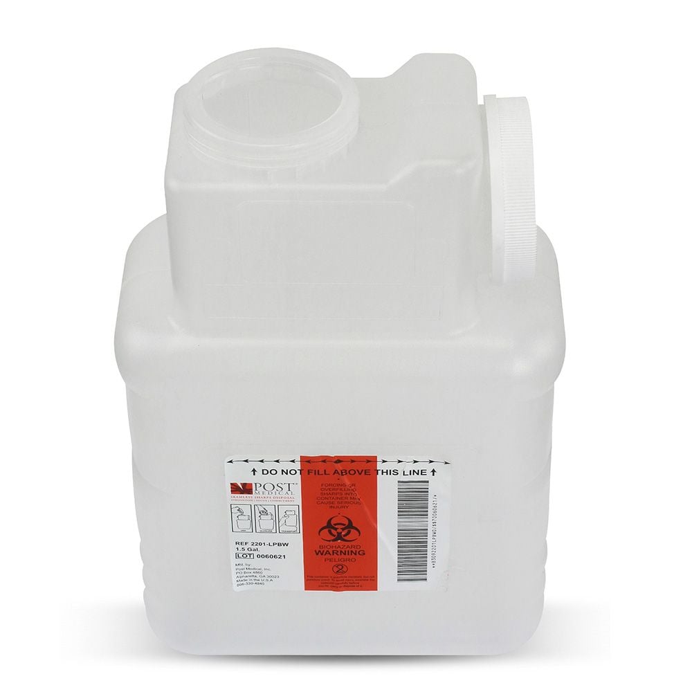Clear Sharps Container