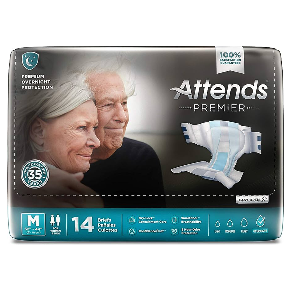 attends diapers size chart