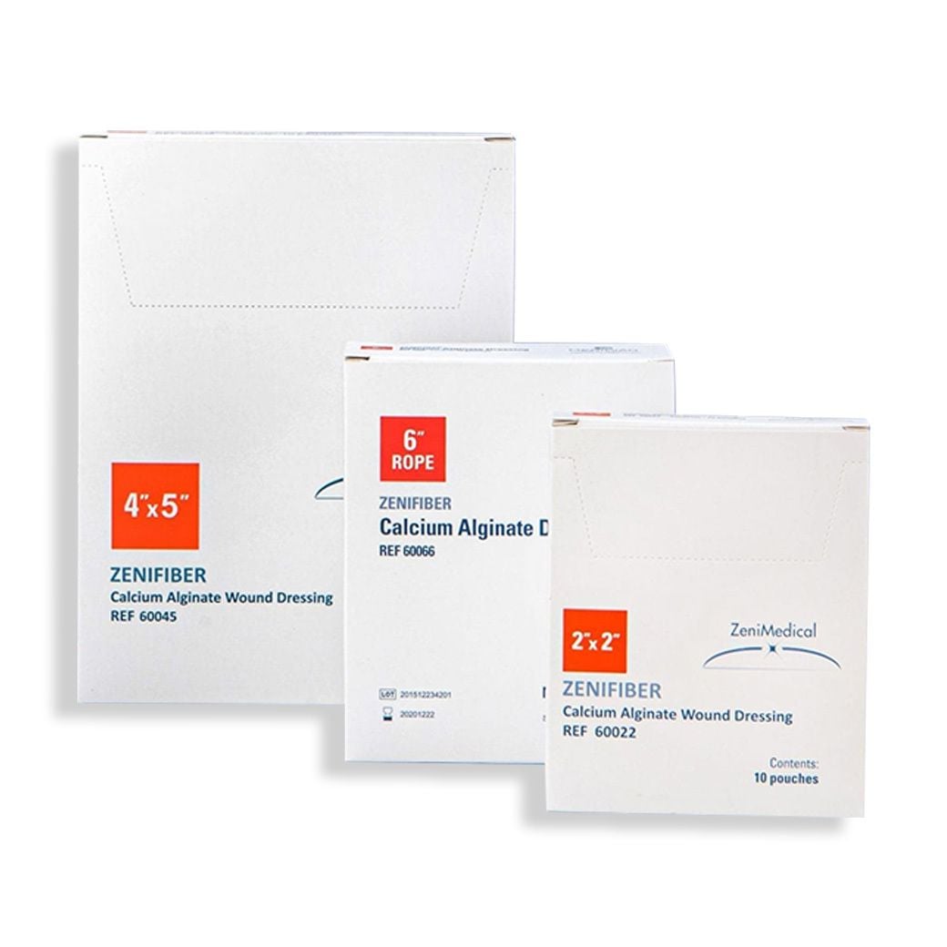 alginate dressing sizes