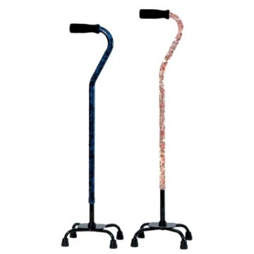 Quad Canes | Four Prong | Large & Small Base | Vitality Medical