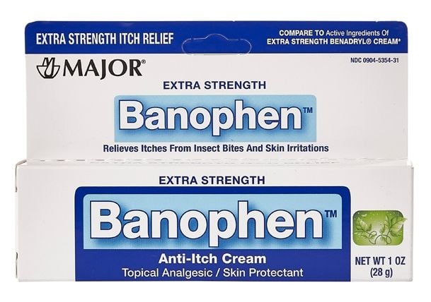 Major Banophen Anti-Itch Cream, Extra Strength, 30 gram Tube - 1415108 ...