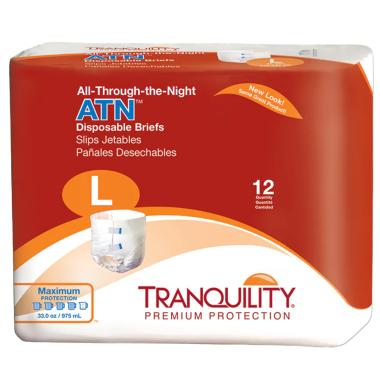 Tranquility ATN Diapers, All-Through-The-Night Disposable Briefs ...