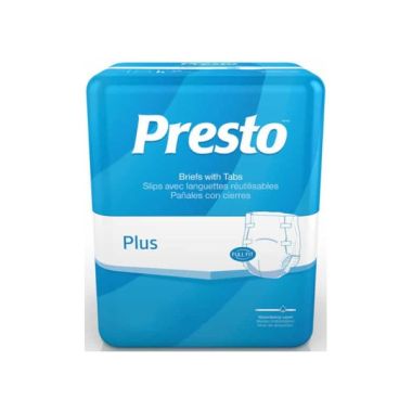 Presto Full Fit Briefs, All Absorbency Levels - S, M, L, XL, | Vitality ...