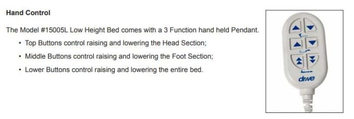 Drive Full Electric Low Height Bed - Customizable | Vitality Medical