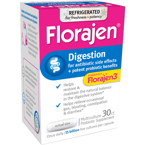 Florajen Digestion Probiotic Adult Supplement (Florajen3) - 3244910 ...