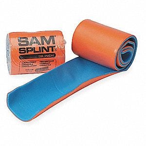 SAM Medical Modable Splint | Orange/Blue, 36" | Vitality Medical