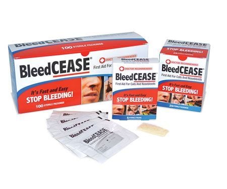 BleedCEASE First Aid for Nosebleeds & Cuts | Vitality Medical