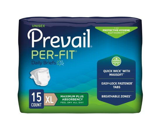 Prevail Per-Fit Daily Briefs - Unisex | S M L XL | Vitality Medical