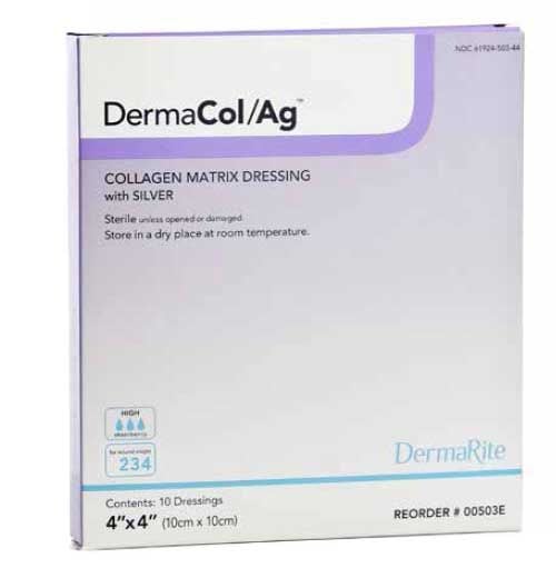 DermaCol Ag Silver Collagen Matrix Dressing - Dermarite Industries ...