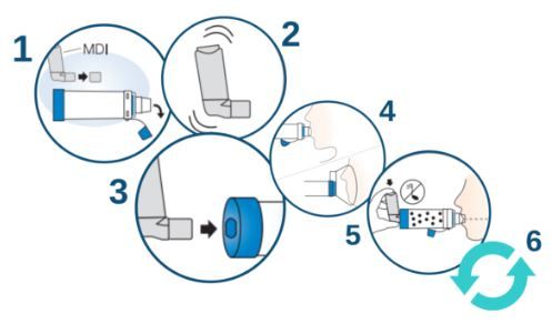 Monaghan Aerochamber Plus Z Stat Valved Holding Chamber | Vitality Medical