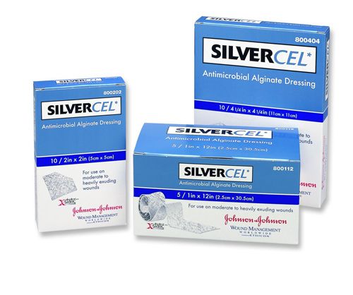 Johnson & Johnson SILVERCEL Antimicrobial Alginate Dressing - Sterile ...