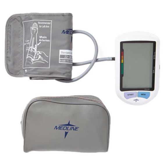 Medline Elite Automatic Digital Blood Pressure Monitor, Adult - Medline ...